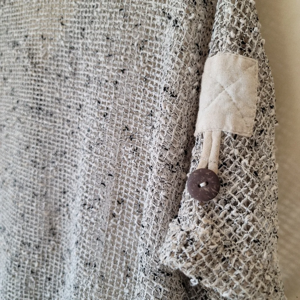 Kaktus | Tops | Kak Tus Open Weave Mesh Sharkbite Hem Boho Top | Poshmark